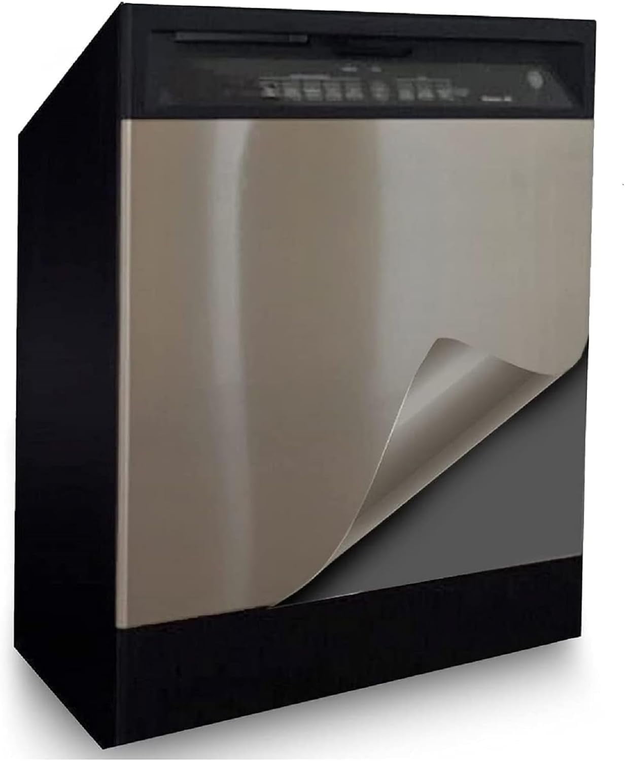 EZ Faux Decor Stainless Steel Contact Paper to Update Dishwasher Front ...