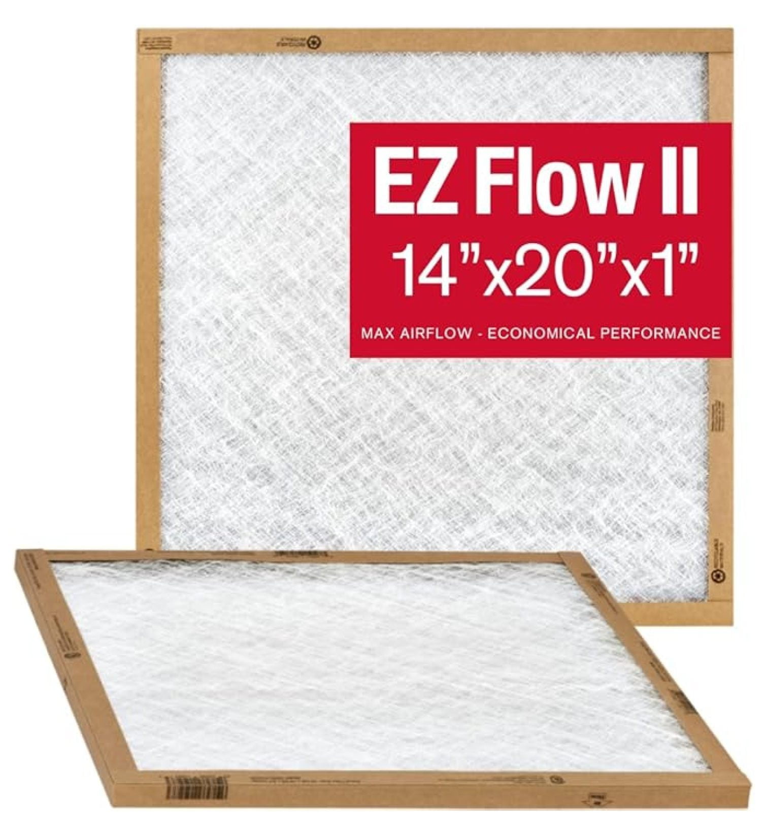 EZ-Flow II 14x20x1 Air Filters, MERV 1, Furnace, HVAC, & Filter - High ...