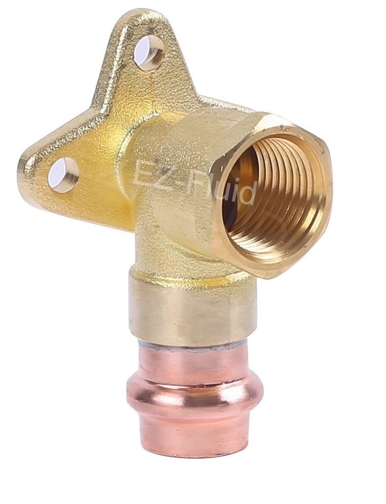 EZ-Fluid (1pc) 3/4" FIP x Propress Drop Ear 90 Degree Elbow,Press x FIP ...