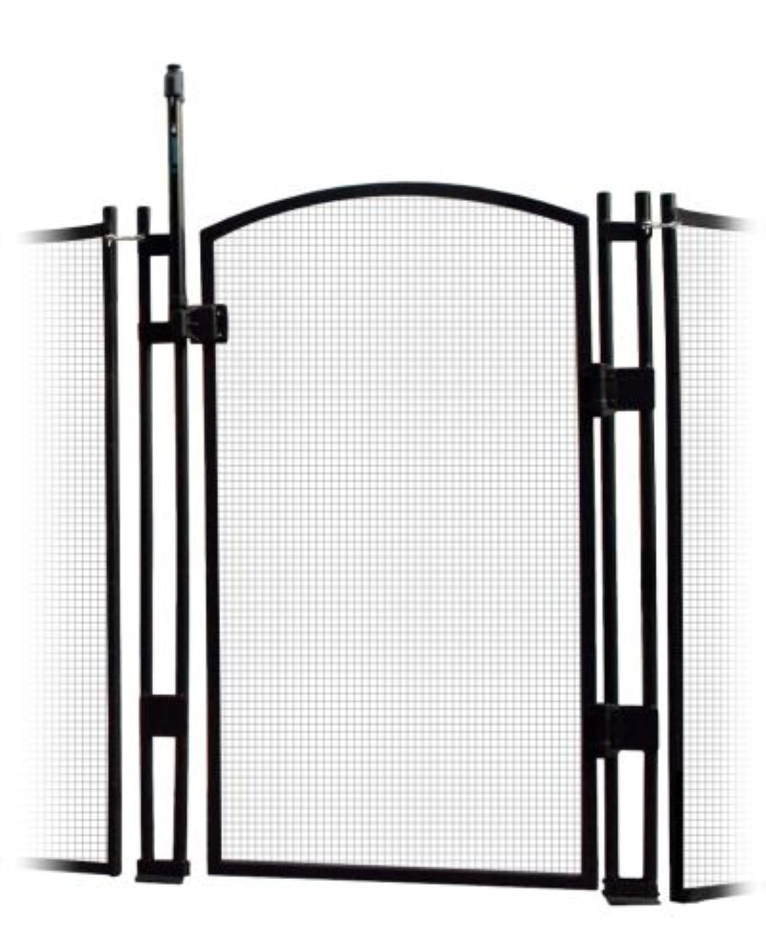 EZ-GUARD Safety Gate - DIY In Ground Pool Fence * Self-Closing * Self ...