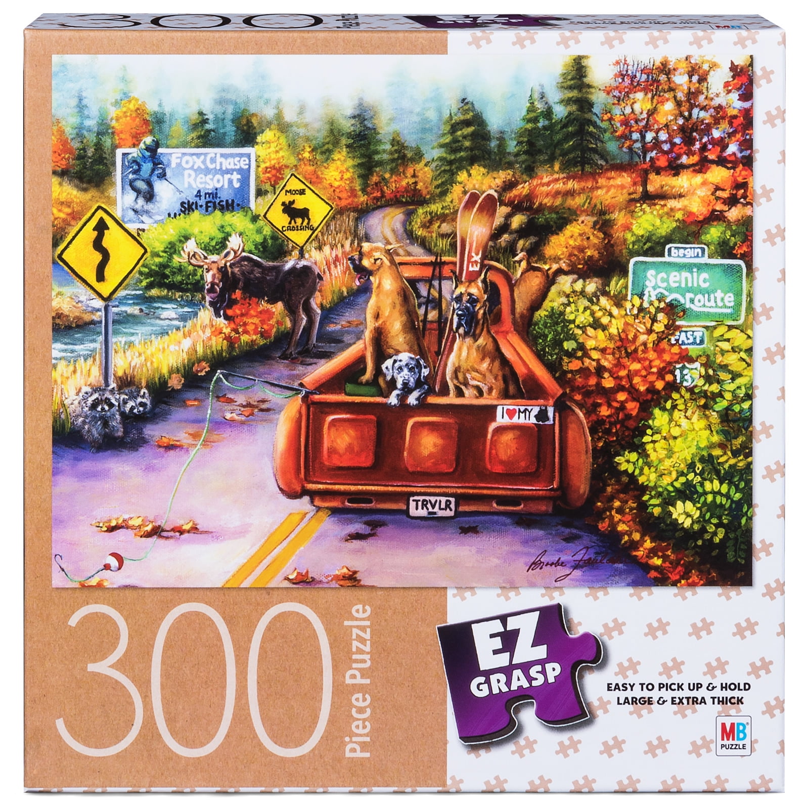 EZ Grasp 300-Piece Jigsaw Puzzle, Moose Crossing - Walmart.com