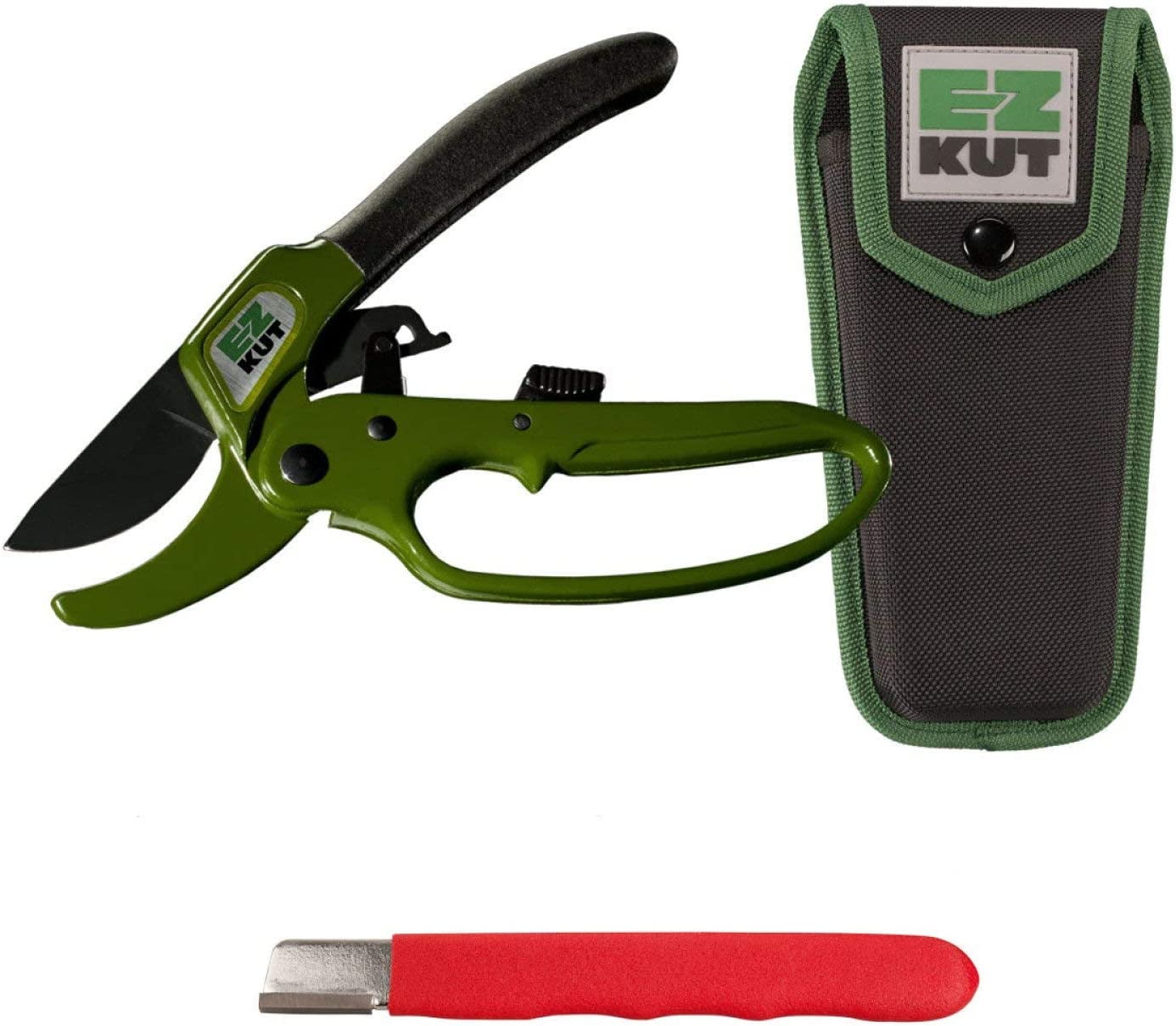 EZ Kut Original Ratcheting Pruner Kit with Molded Ballistic Nylon ...