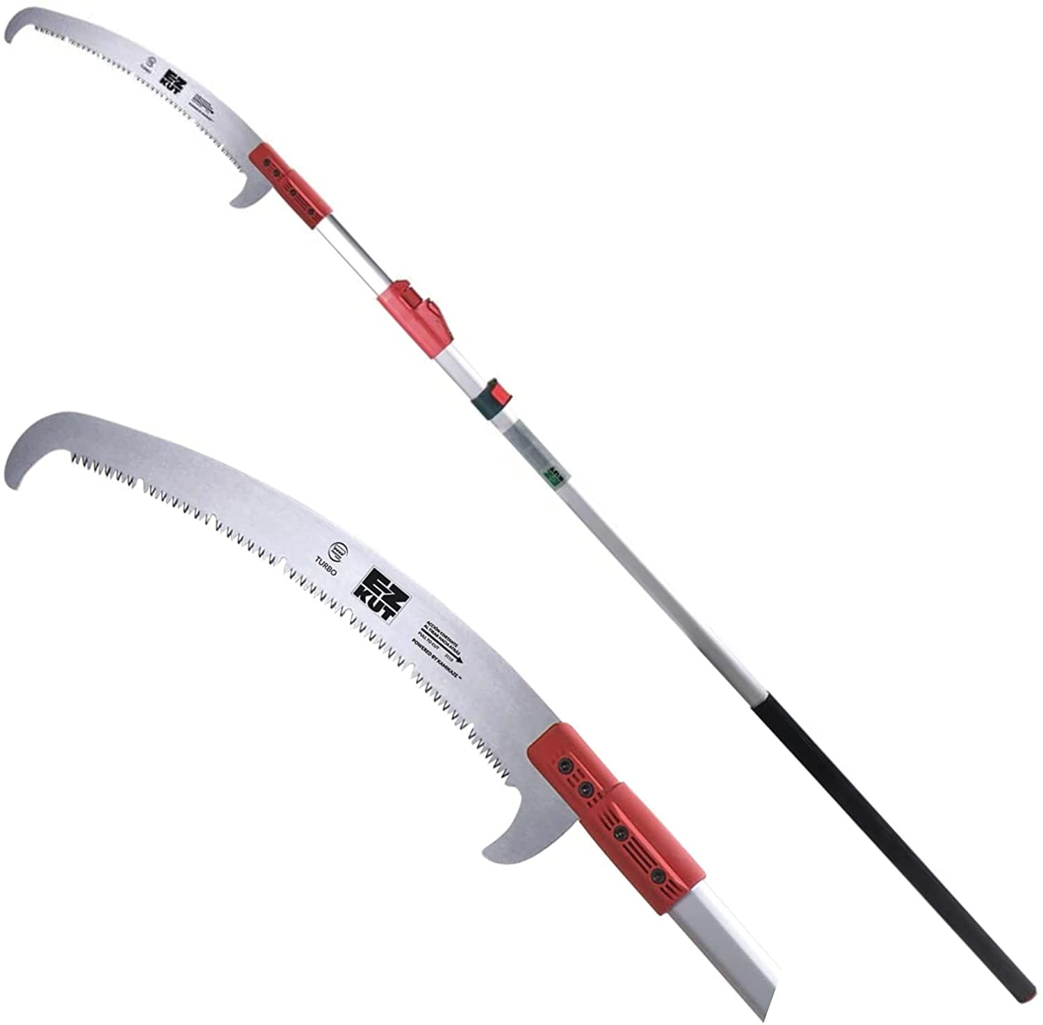 EZ Kut 20' Extendable Kamikaze Pole Saw - Manual Pruning Telescopic ...