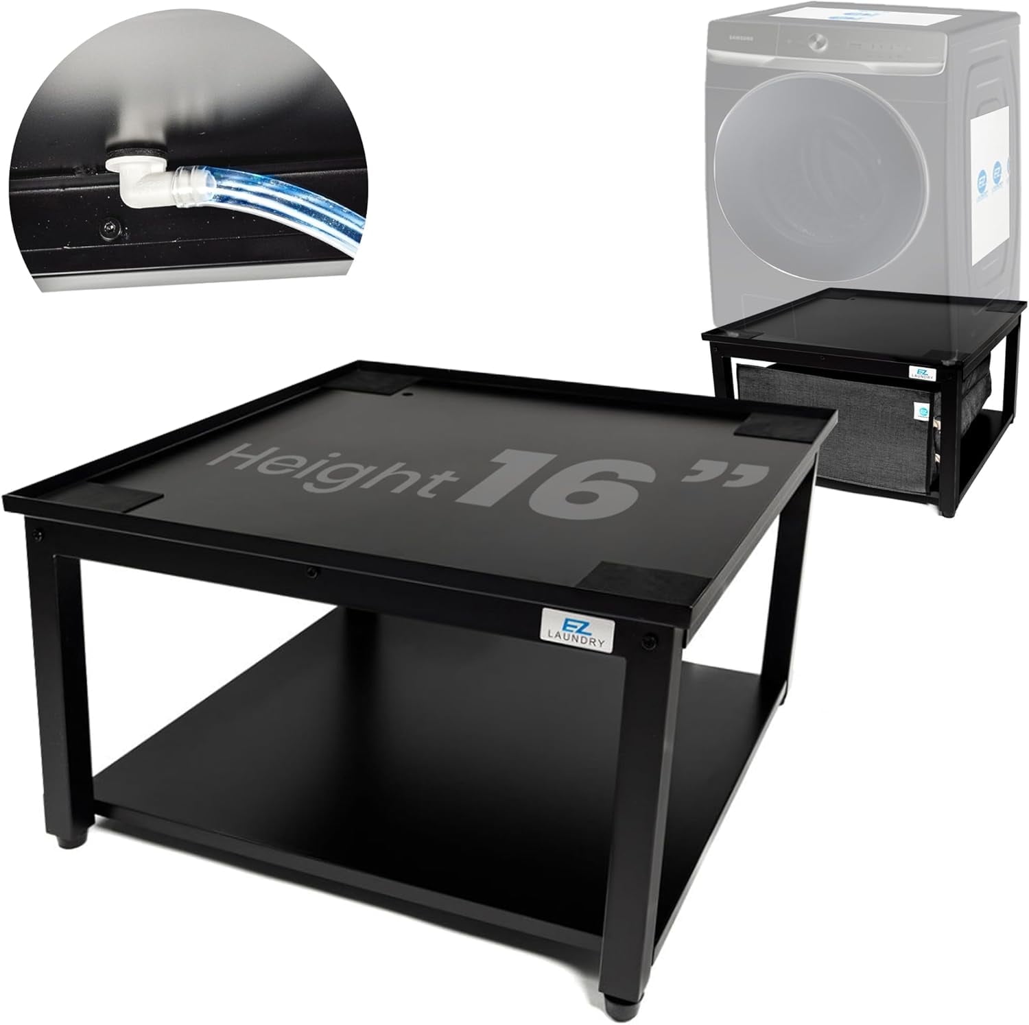 EZ Laundry Pedestal 24" for Washing Machine & Dryer Base Platform ...