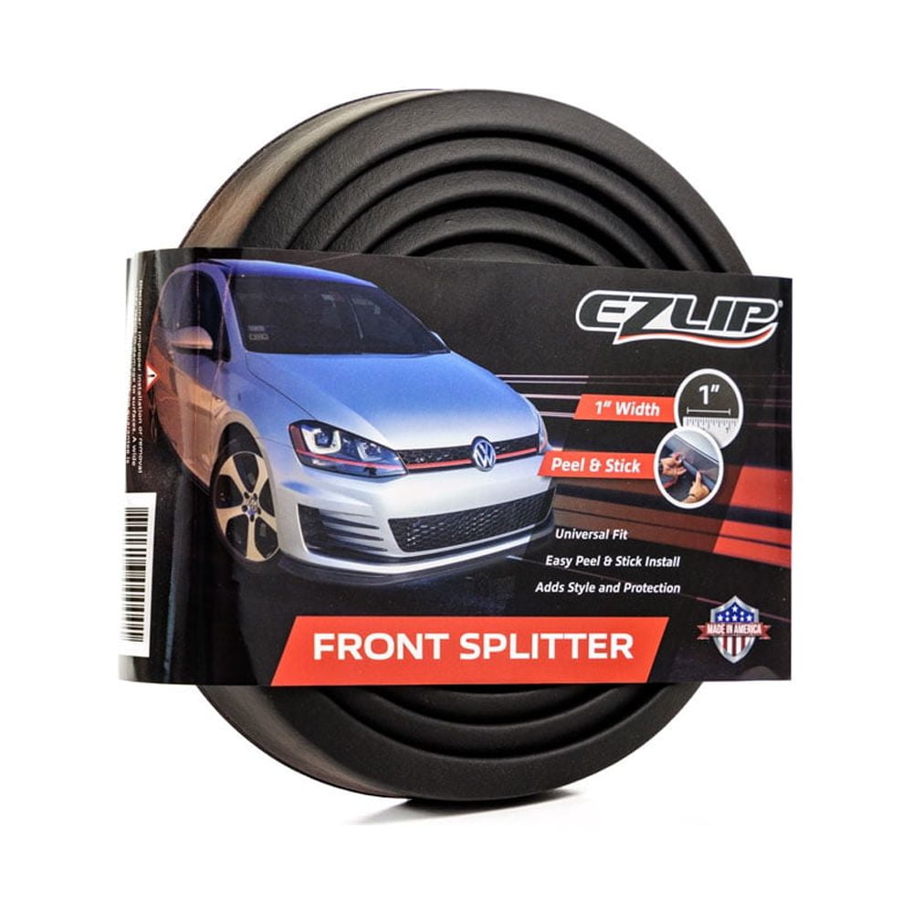 EZ Lip Front Splitter – 1-inch Universal Fit Spoiler Car Accessory to ...