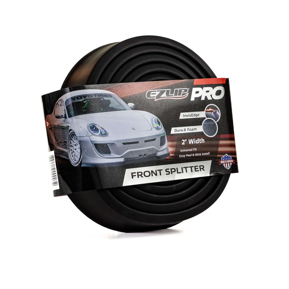 EZ Lip Front Splitter PRO - Universal Fit 2-inch Lip Spoiler, Car ...