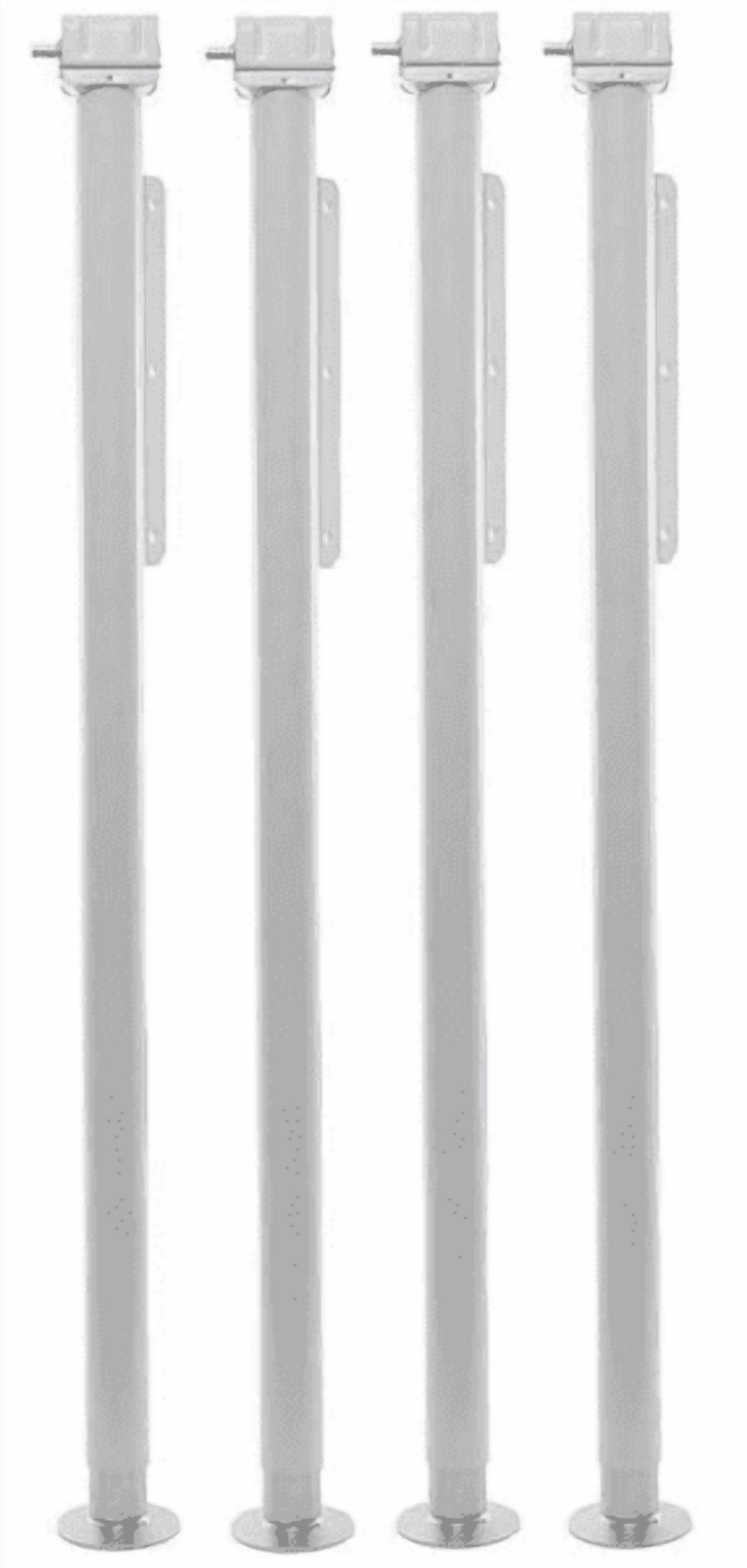 EZ Lite White, Truck Camper Corner Jacks RV Part, 4 Piece - Walmart.com