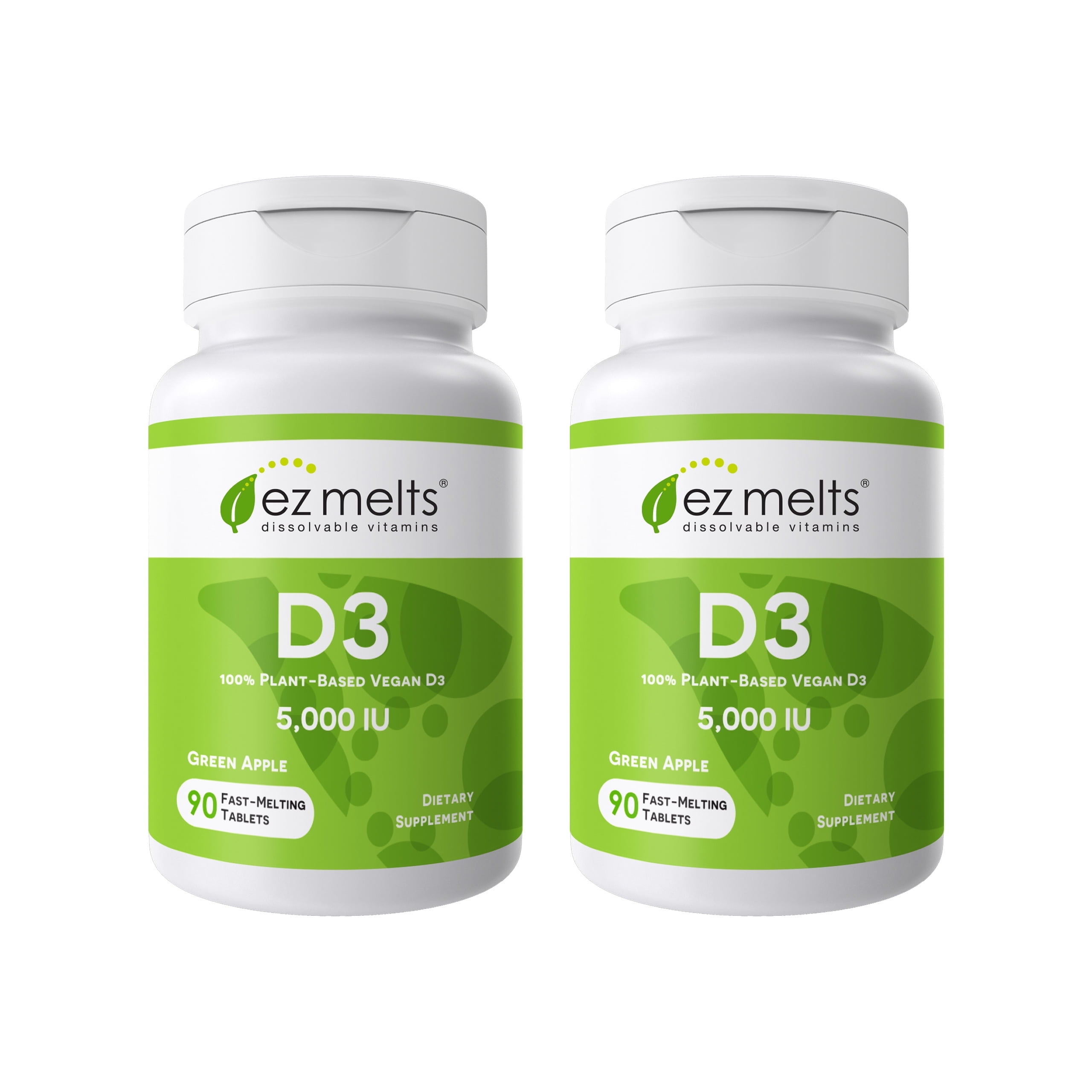 EZ Melts Dissolvable Vitamin D3 5,000 IU, Sugar-Free, 3-Month Supply ...