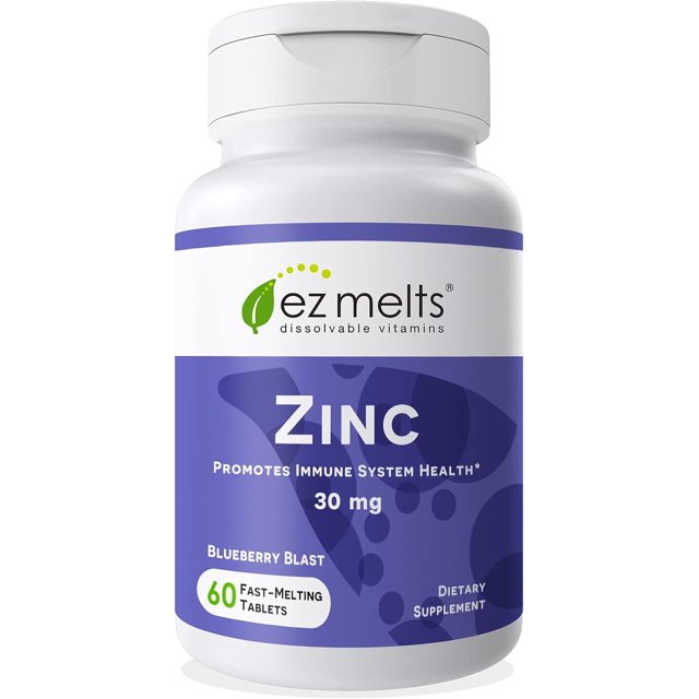 EZ Melts Zinc Tablets Supplement for Immune Support Sugar-free Fast ...