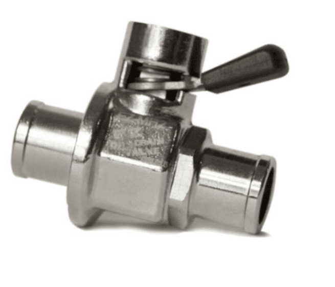 EZ Oil Drain Valve Double Hose Barb End Inline Shutoff Valve Coolant ...