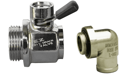 EZ Oil Drain Valve Set Caterpillar C10 C12 C13 C15 with NPT 1-12 plug 1 ...