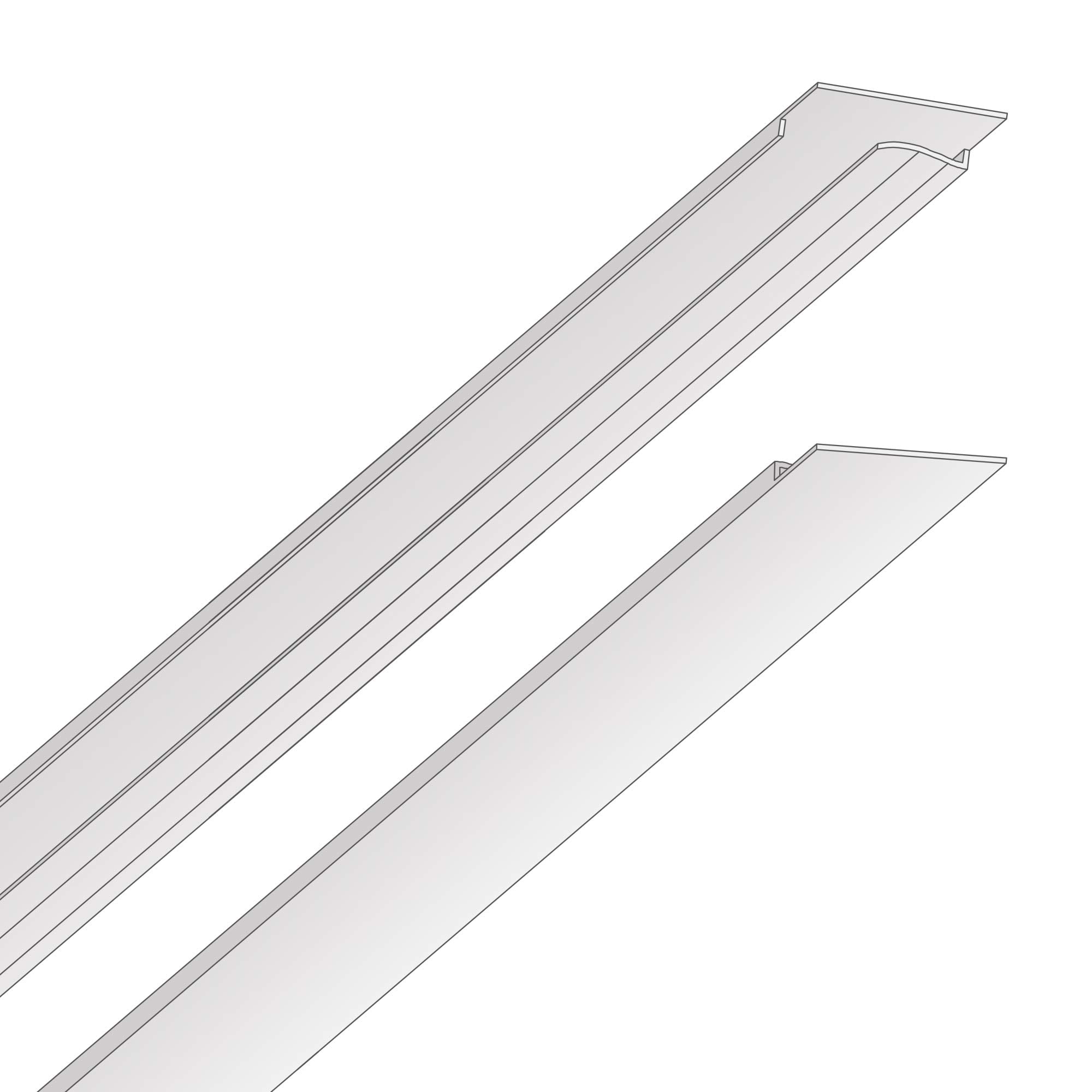 EZ-On T-bar Ceiling Grid Cover Kit - Snap On - White - 58 Piece (96 sq ...