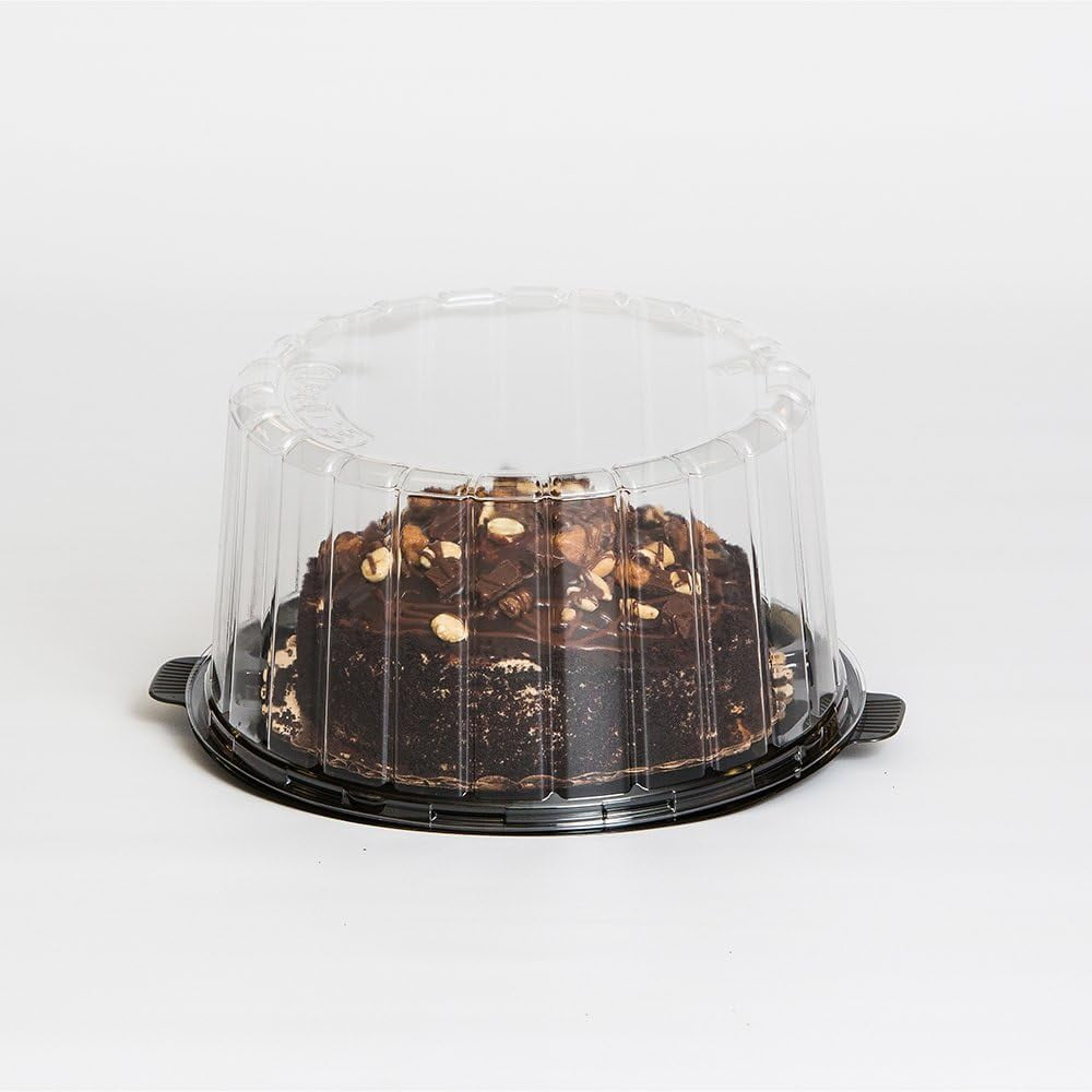 EZ Open Double Layer Cake Container with Dome Lid Clear, 8" | 100/Case ...