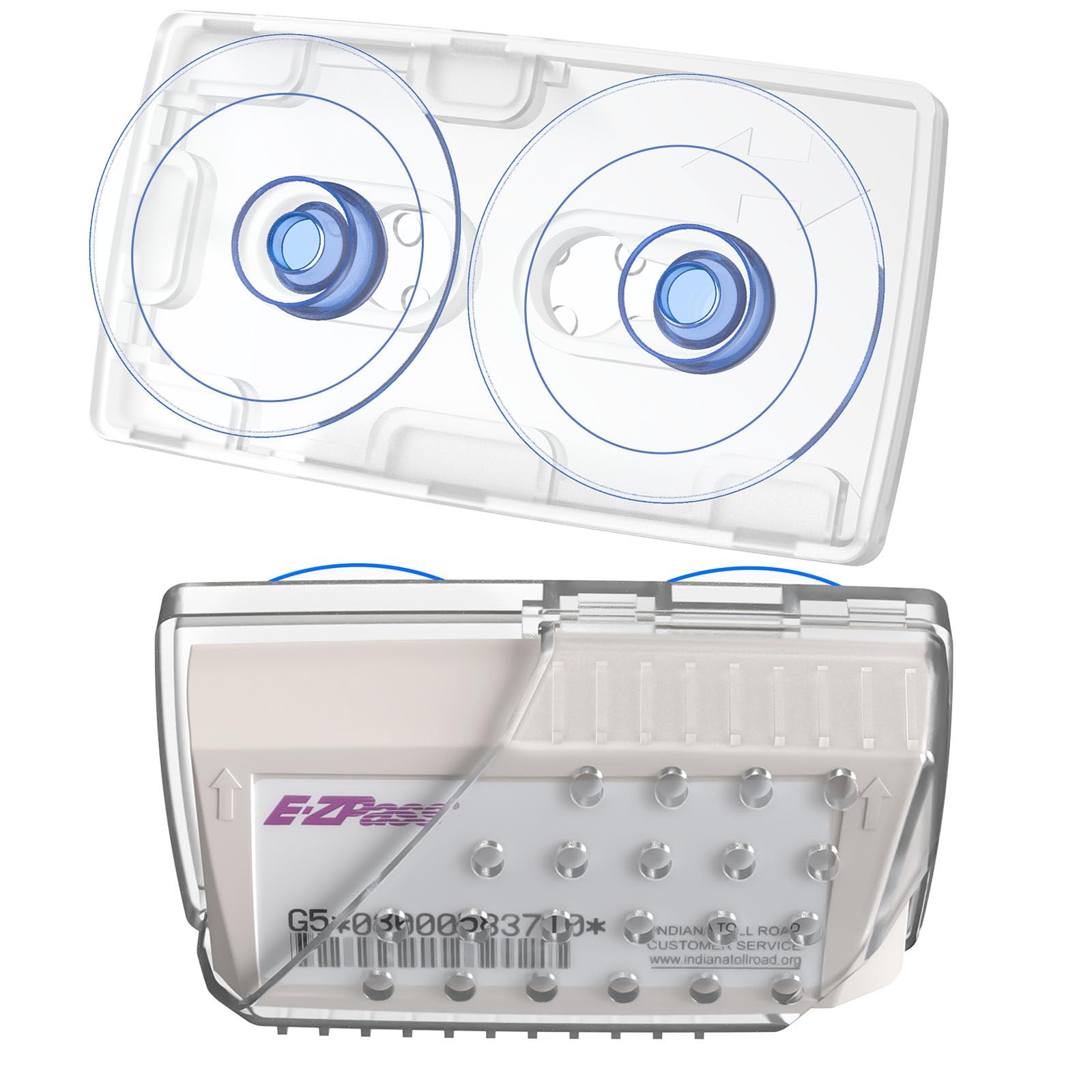 Ez Pass Holder With Super Strong Suction Cups For Windshield Toll Pass Transponder Ipass Holder