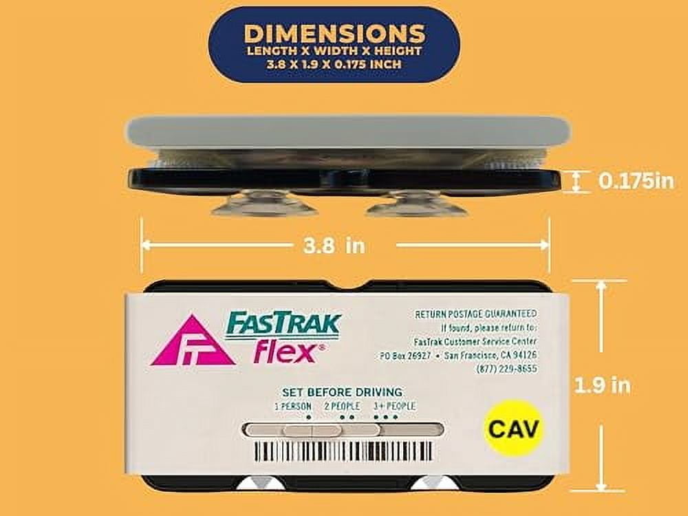 EZ Pass-Mate Black - Toll Pass Holder for E-ZPass Mini & Flex, I Pass ...