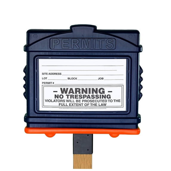 Tollis Enterprises EZ Permit Box - Site Secure, Weatherproof ...