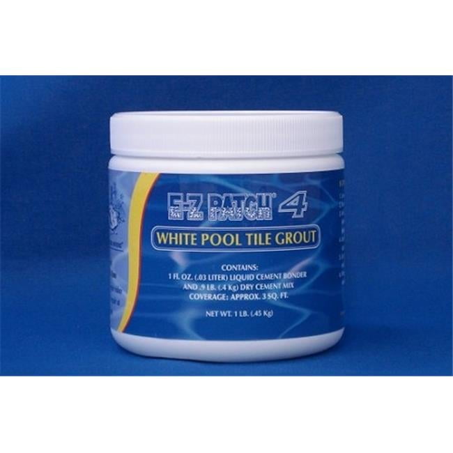 EZ Products 1 No. WHITE SANDED POOL TILE GROUT EACH - Walmart.com