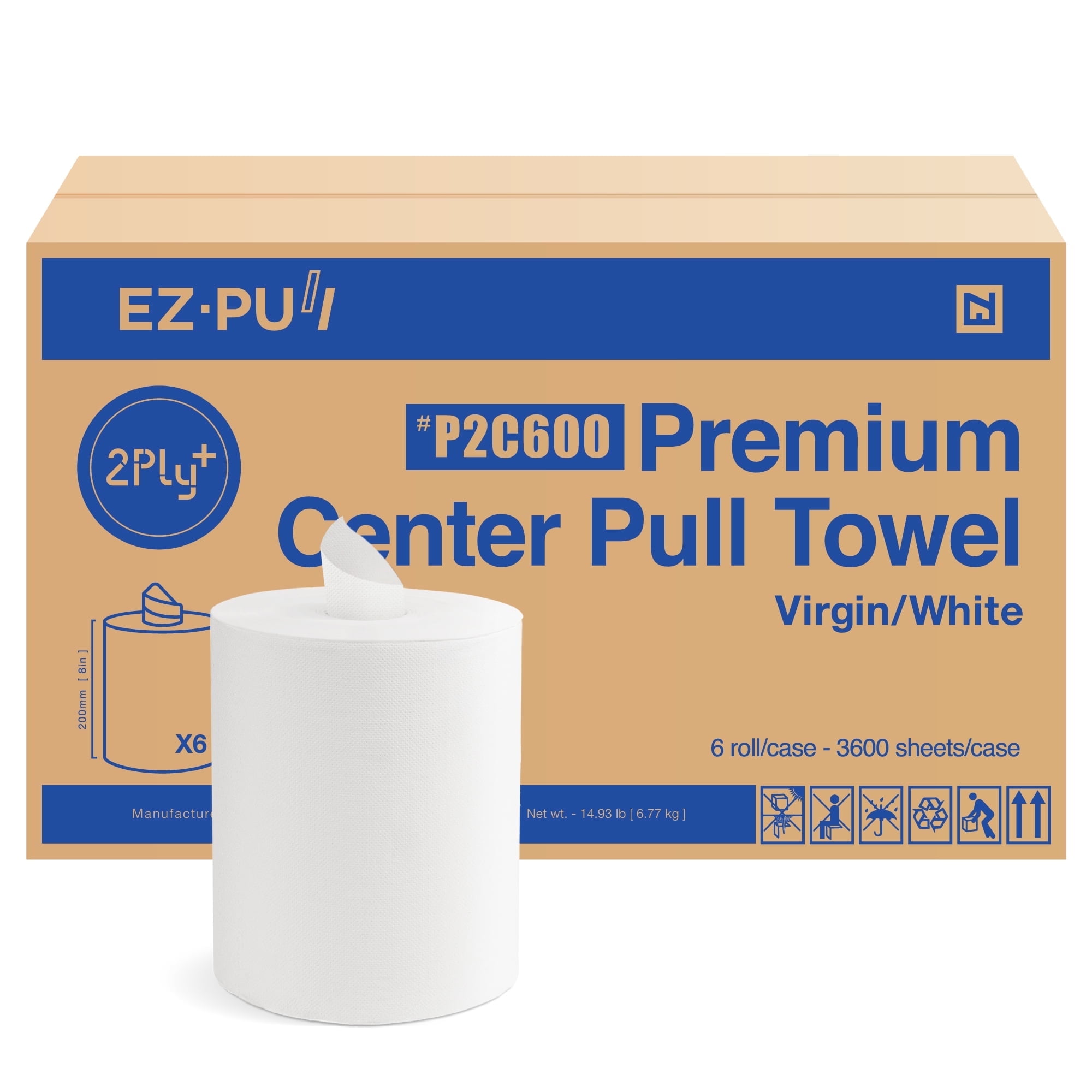 EZbrnd Premium 2ply+ Centerpull Centerfeed Paper Hand Towels, FSC ...