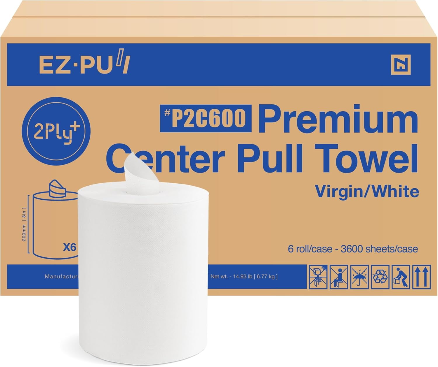 EZ-Pull Premium 2ply+ Centerpull Centerfeed Paper Hand Towels, FSC ...