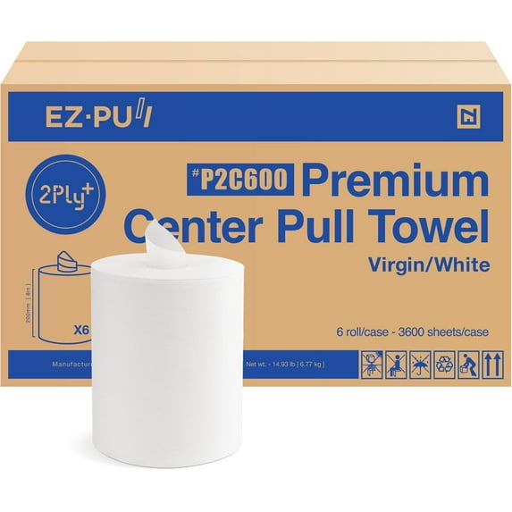 EZ-Pull Premium 2ply+ Centerpull Centerfeed Paper Hand Towels, FSC ...