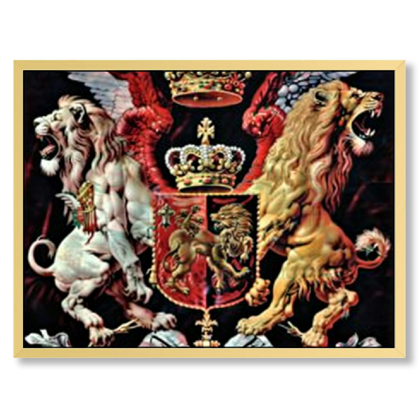 -EZ Queen Crest large fabric poster/flag - Matte poster Frameless Gift ...