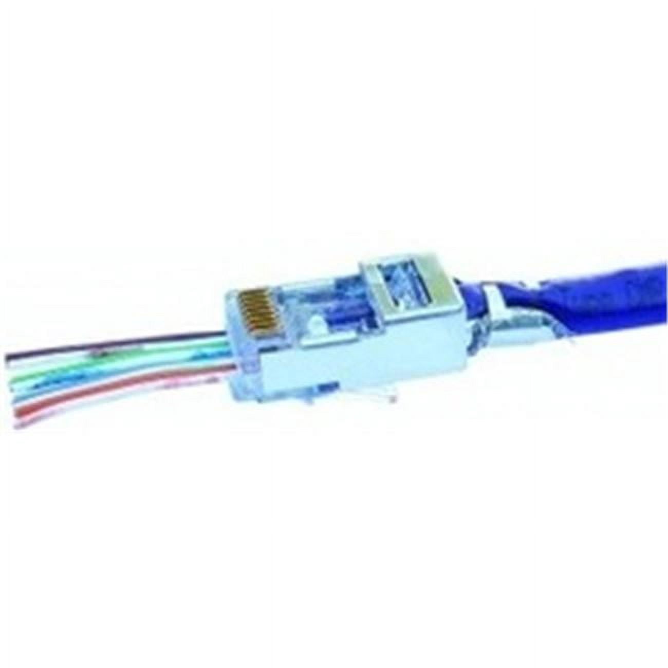 EZ-RJ45 Shielded Cat5e, 6 Connector, External Ground 50 Pack - Walmart.com