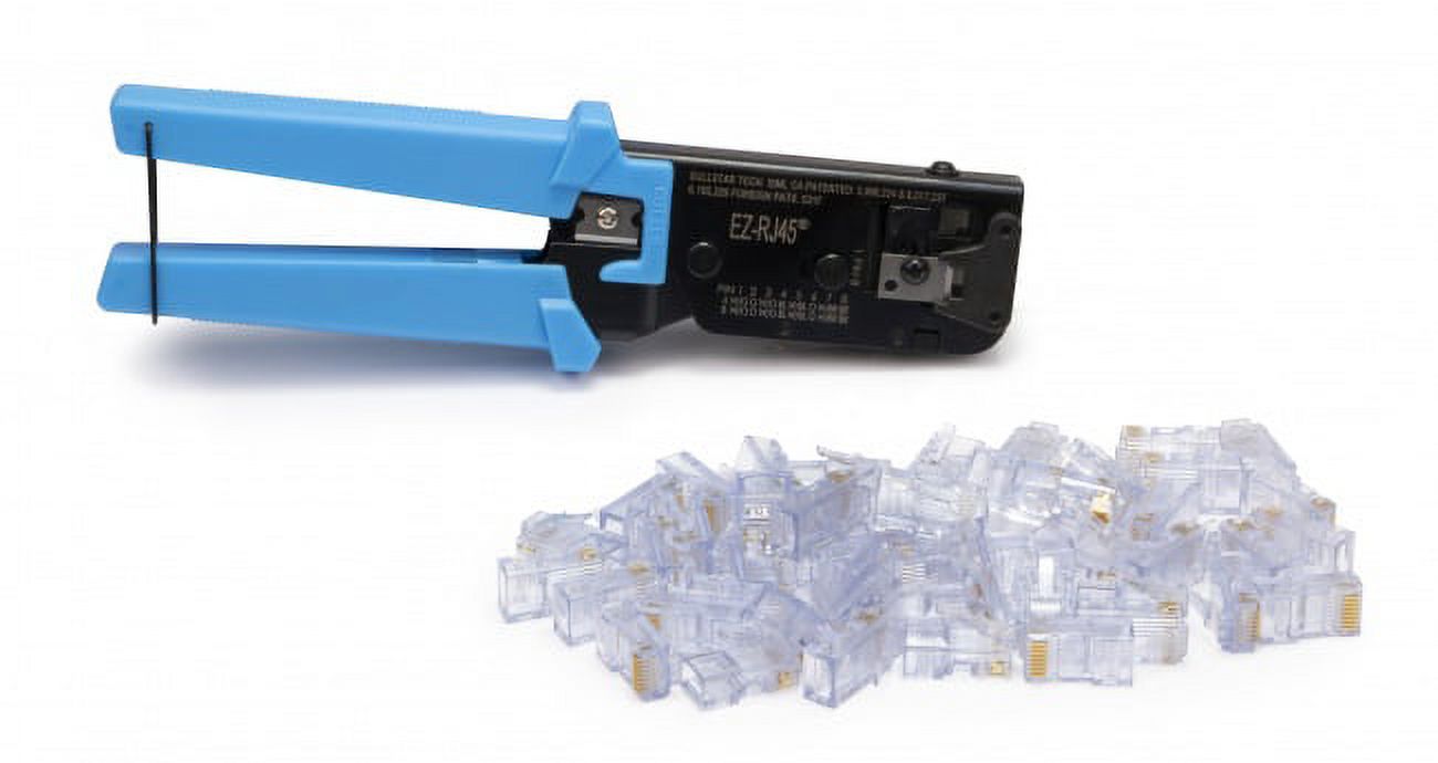 Platinum Tools 100005 EZ-RJ45 Crimp Tool and 50 Pieces Cat 5e ...