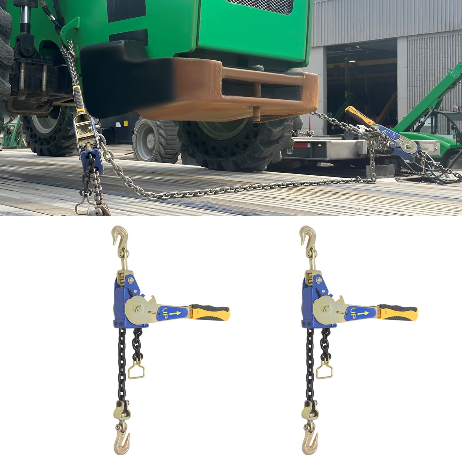 EZ Ratchet Chain Binder Kit, 5400lbs Load Capacity, 12in Chain, Alloy ...