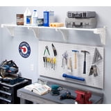 EZ Shelf - DIY Expandable Garage Shelf - (64" to 120" ) – White - Easy ...