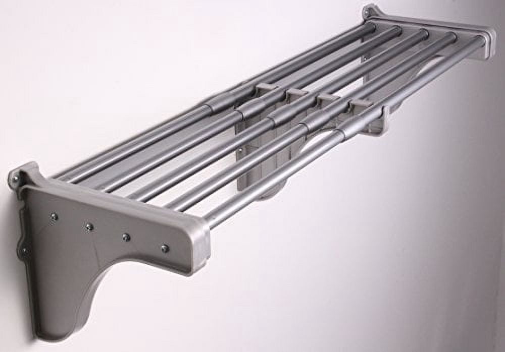EZ Shelf-Expandable-Closet Shelf (NO Hanging Rod)- 42.5” to 75” -Silver ...