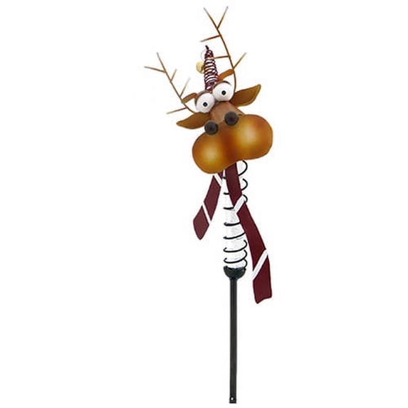 EZ Solar Solar-Powered LED Reindeer Christmas Stake - Walmart.com