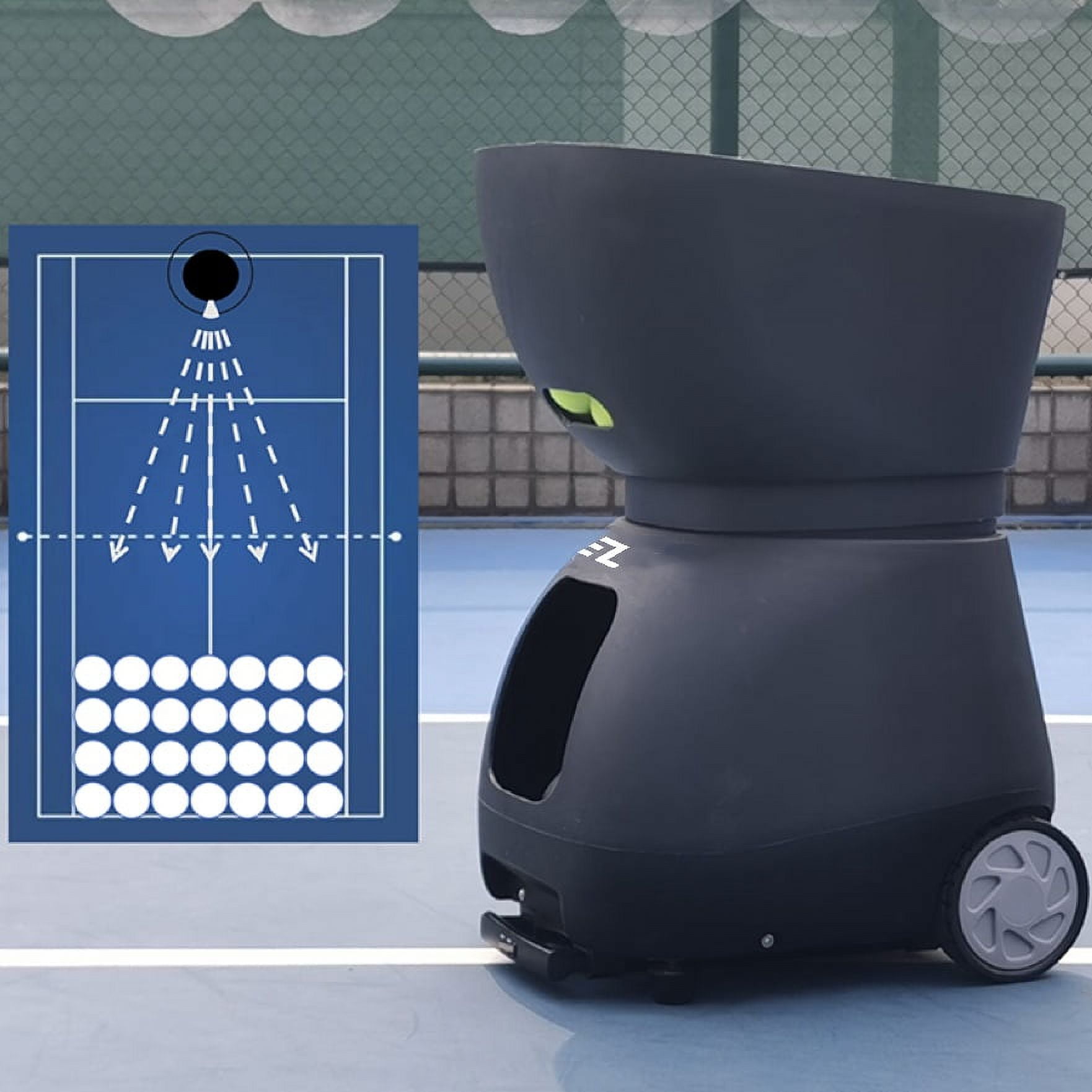 EZ Sports Pro 28 Tennis Ball Machine, Elite Trainer with 28 Precise ...