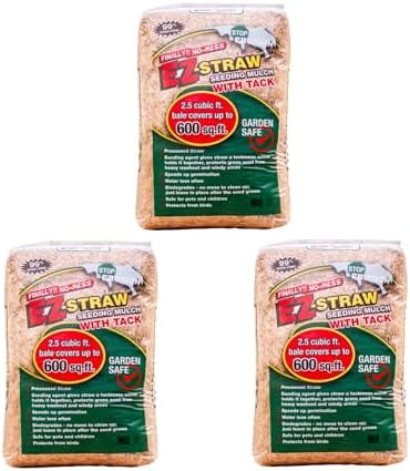 EZ-Straw Seeding Mulch with Tack - Biodegradable Processed Straw ? 2.5 ...