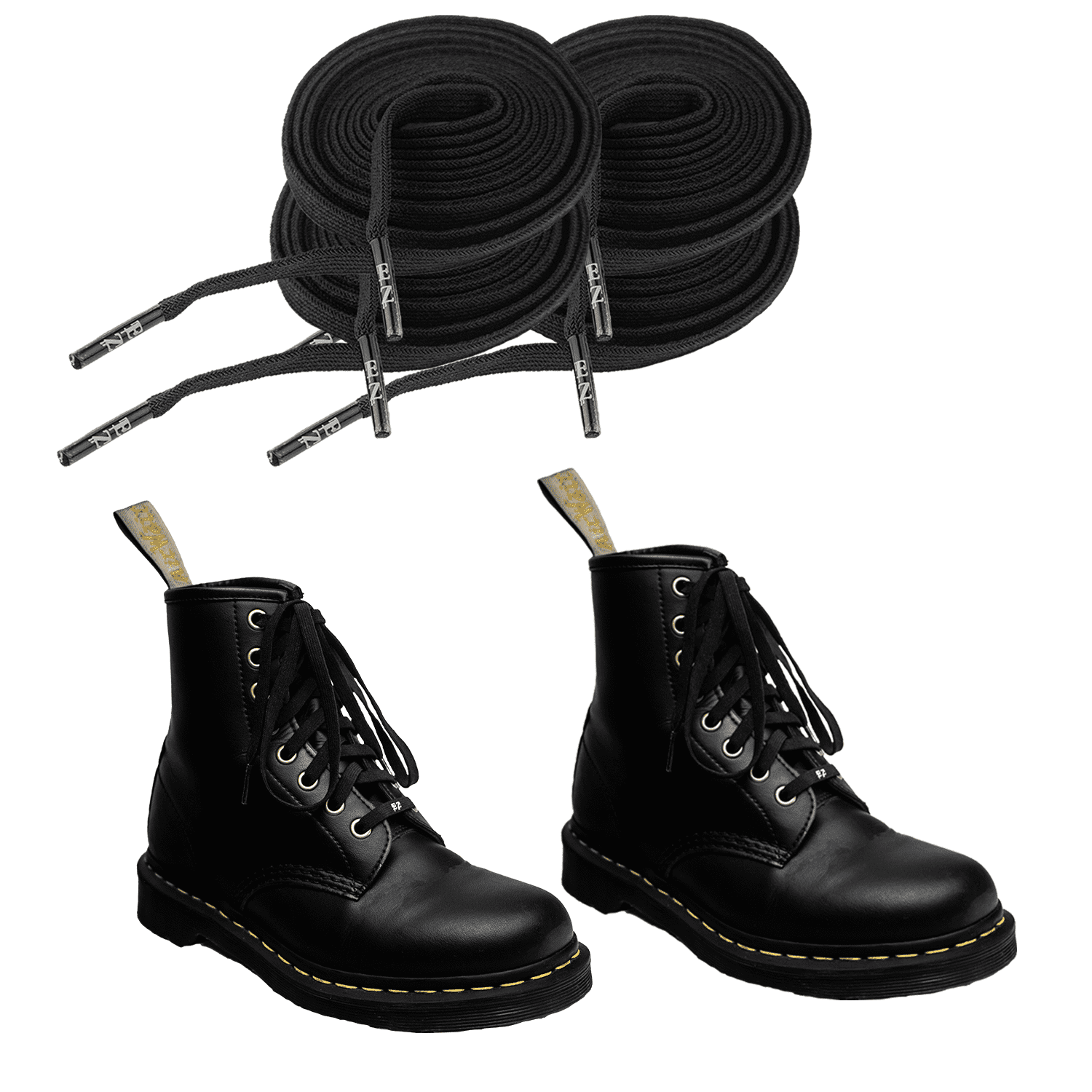 EZ Stretch slip on shoe laces pair, Elastic flat stretchy shoe laces ...