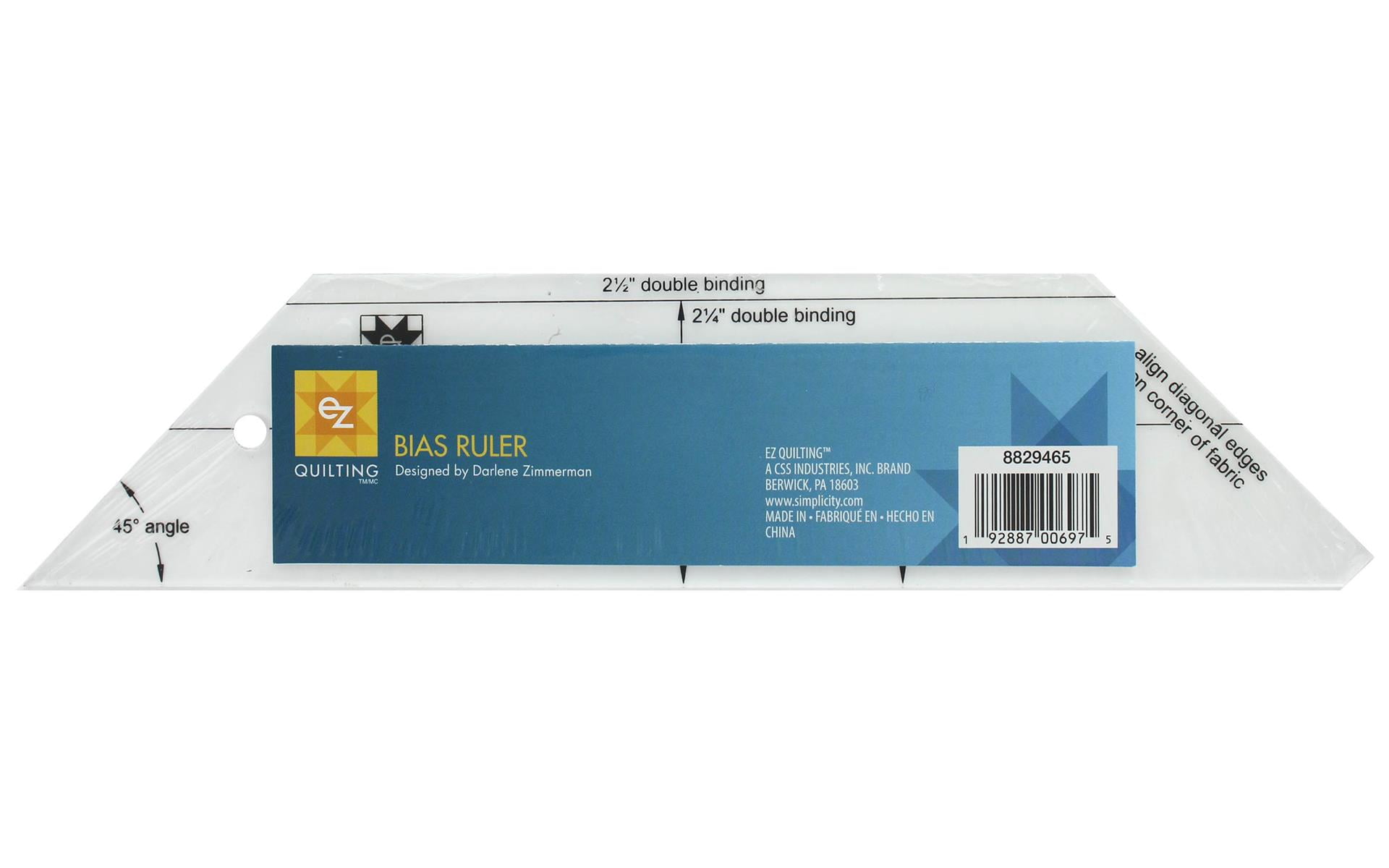 EZ Tools Acrylic Ruler Bias - Walmart.com