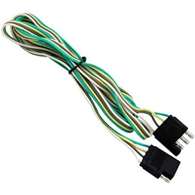 EZ Travel Distribution 4-Way Flat Wiring Extension Kit, 5ft, Trailer ...