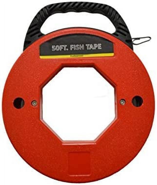 EZ Travel Distribution 50FT Plastic, Black 50' Fish Tape Cable ...
