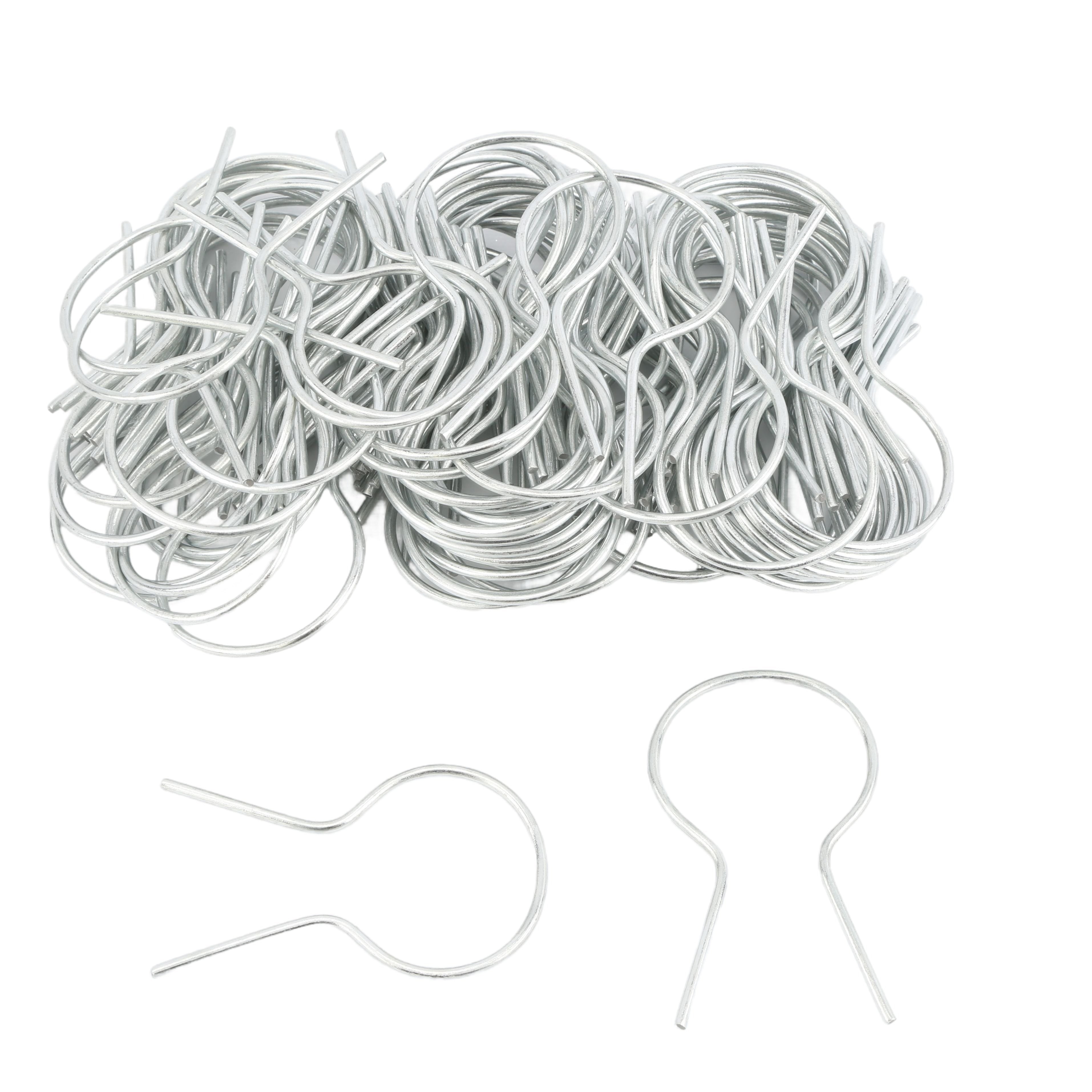 EZ Twist 1 5/8" Preformed 11 Gauge Galvanized Steel Fence Ties - (100 ...