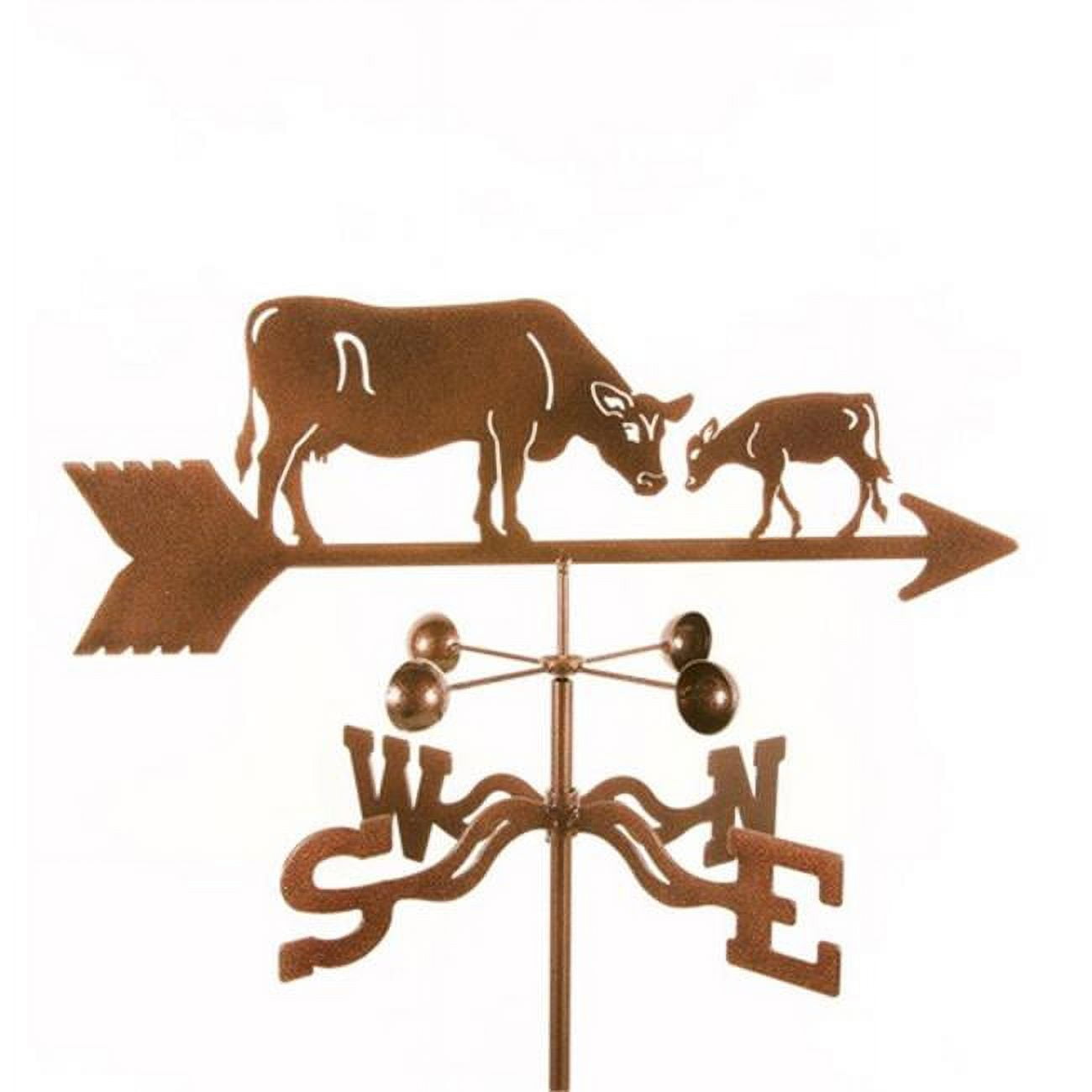 EZ Vane Cow with Calf Weathervane | Post Mount | 14 Gauge Steel ...