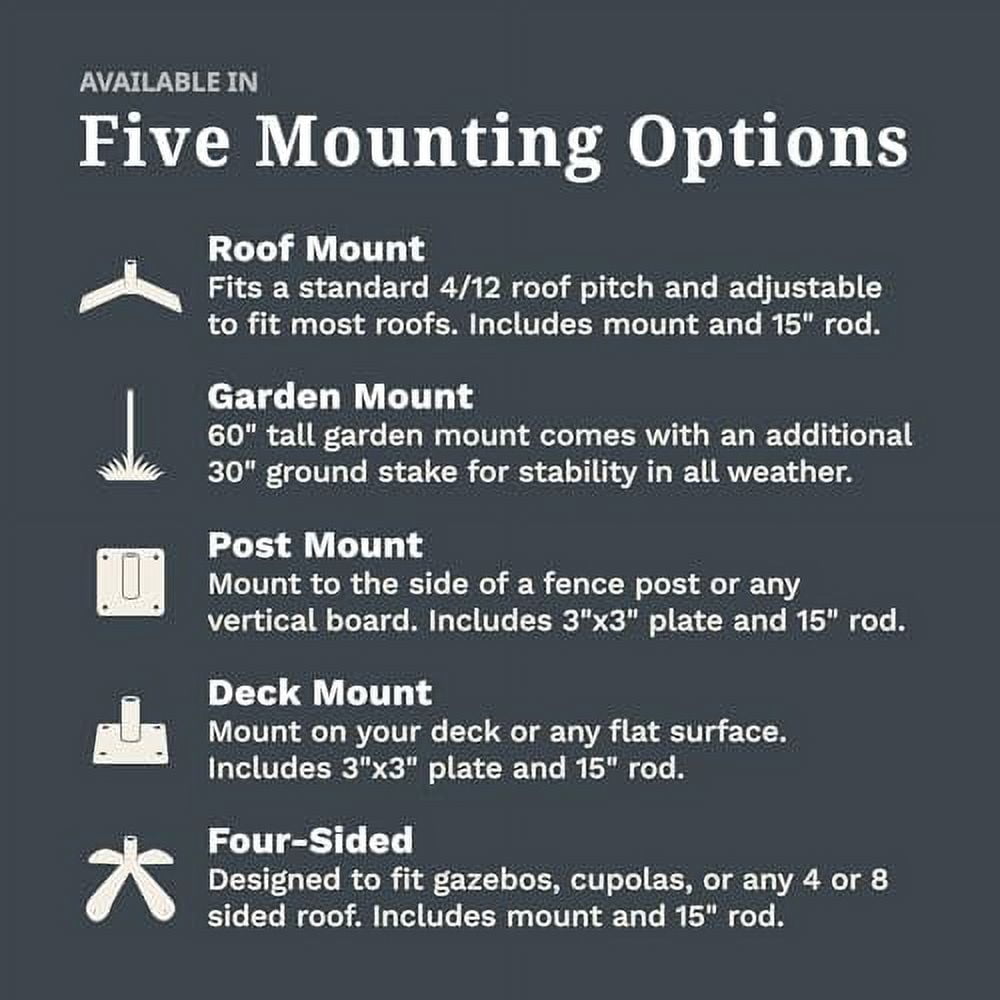 EZ Vane Steel Beagle Weathervane 80” Height, Includes Metal Garden ...