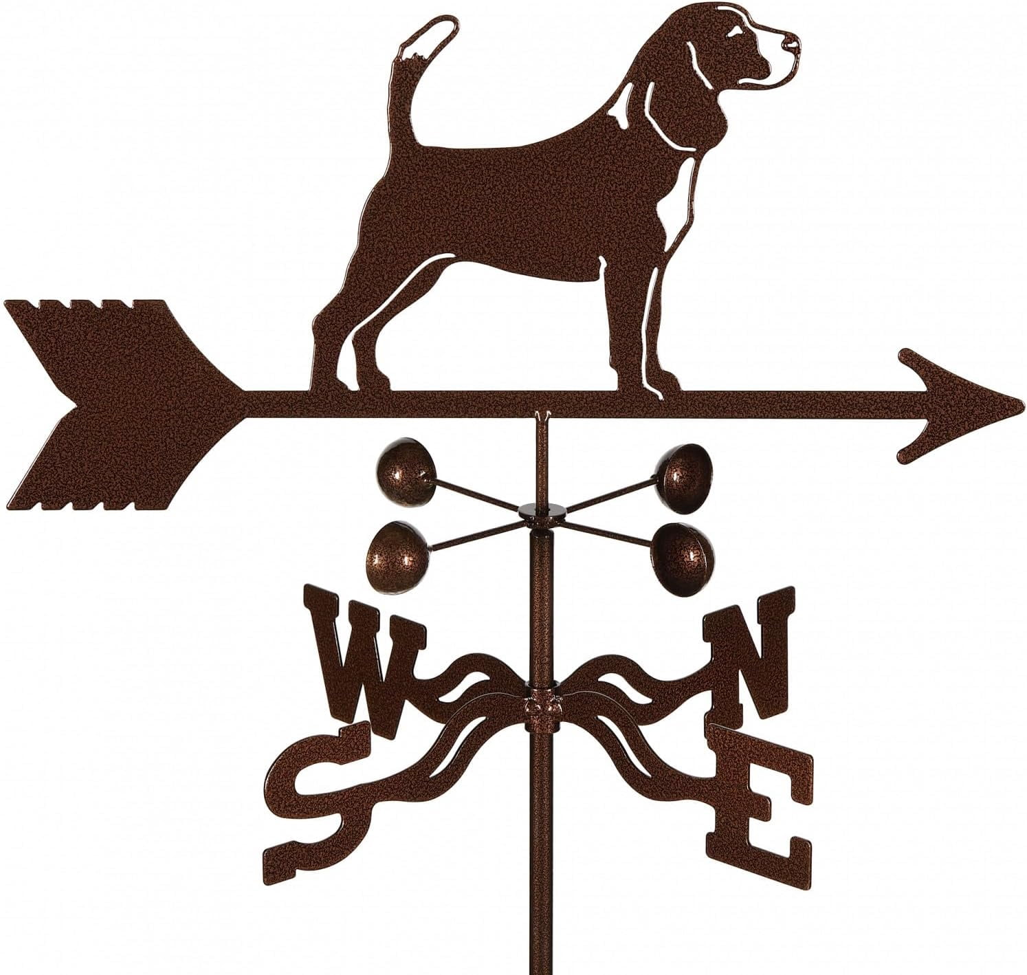 EZ Vane Steel Beagle Weathervane, Includes Metal Mount, Wind Cups ...