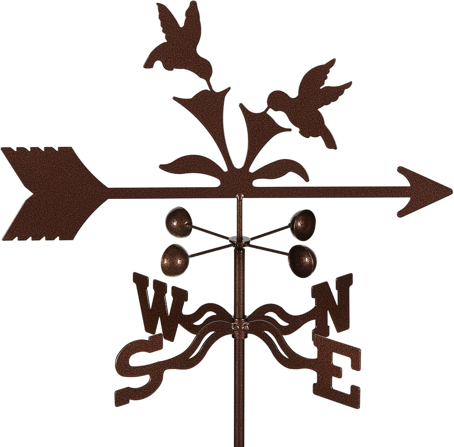 EZ Vane Steel Hummingbird Weathervane 21” Height, Includes Metal 4 ...