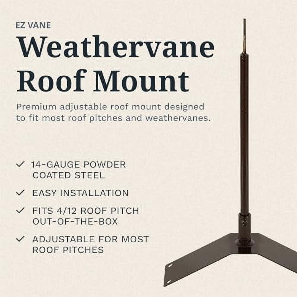 EZ Vane Steel Hummingbird Weathervane 21” Height, Includes Metal Roof ...