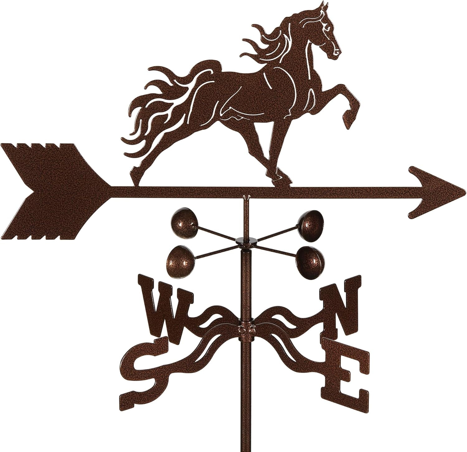 EZ Vane Steel Tennessee Walker Horse Weathervane 80” Height, Includes ...