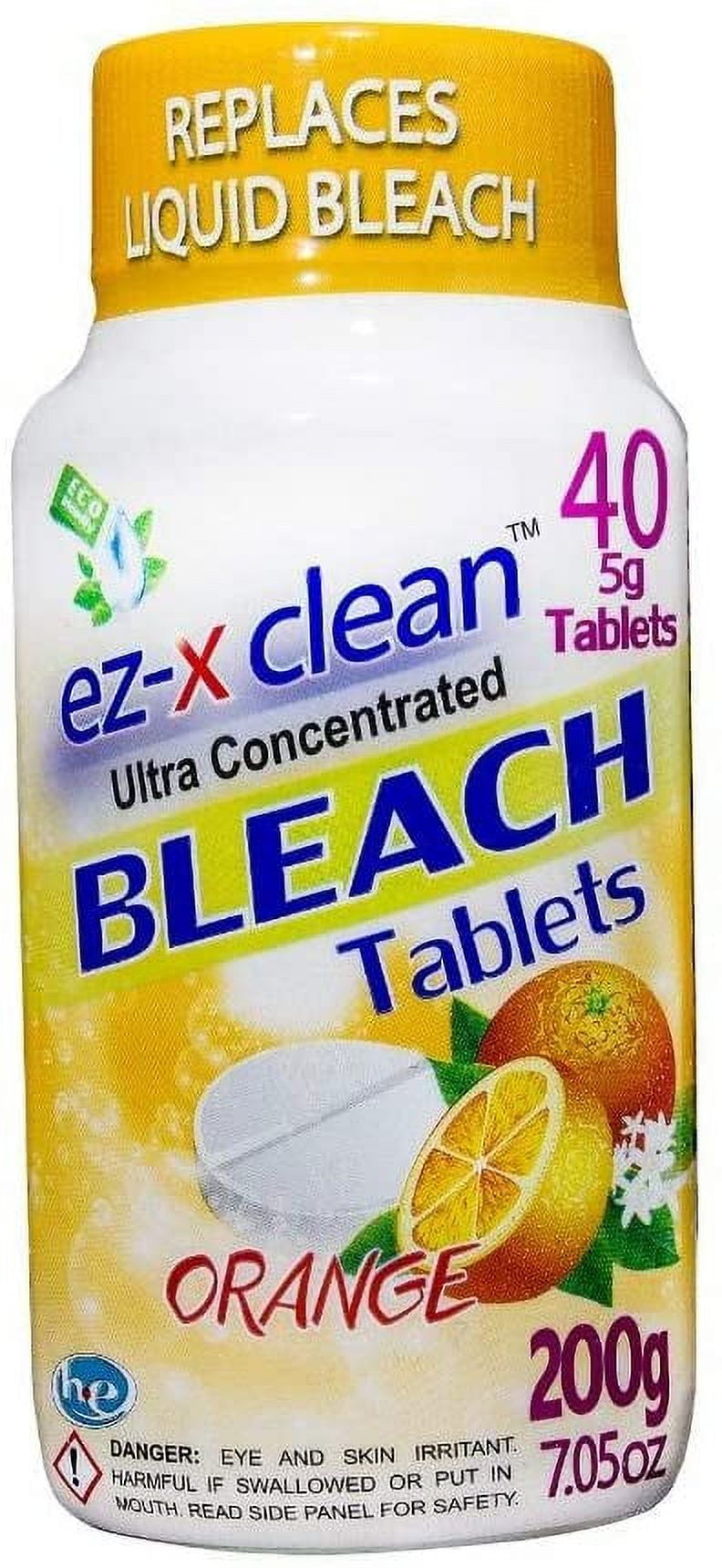 EZ-X CLEAN Bleach Tablets, Water Soluble, Laundry & Household Cleaning ...
