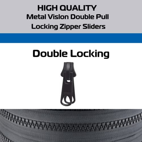 EZ-Xtend #8 Lenzip Chain Vislon Zipper by The Yard with Metal Locking ...