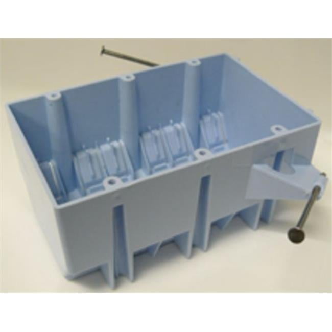 EZ44TNR 44 cu. in. PVC 3-Gang Outlet Electrical EZ Box - Walmart.com