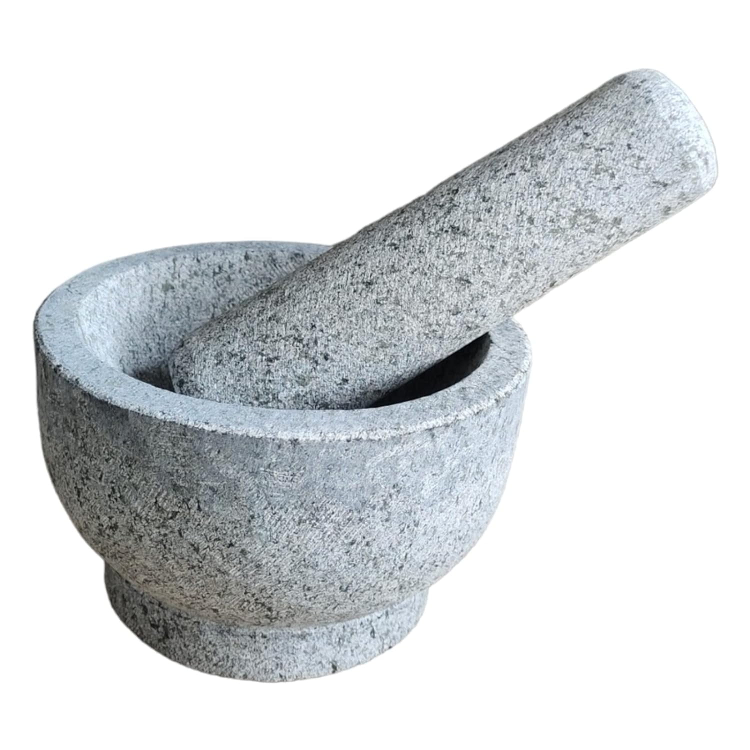 EZAHK Stone Mortar and Pestle SetGranite UnPolished for Spices Okhli ...