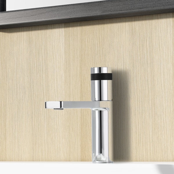 EZANDA Single-Hole Single-handle Bathroom Faucet with Drain Assembly ...