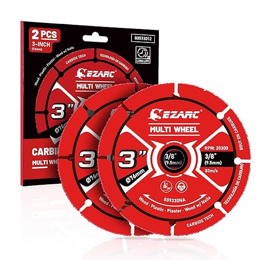 EZARC 3 Inch Cut Off Wheels, Carbide Cutting Disc, Angle Grinder ...